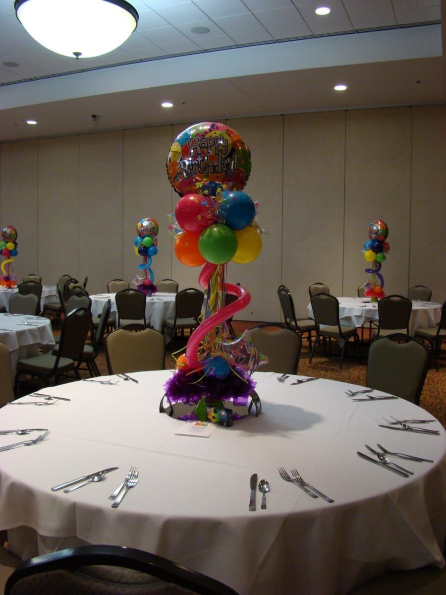 Custom Topper Centerpieces - Balloons Everyday